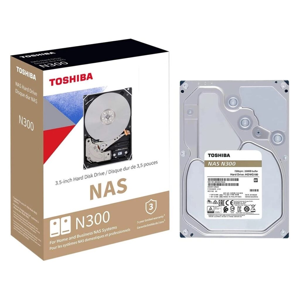 Disco Rigido Toshiba N300 Nas 12TB 256Mb 7200Rpm - DINOBYTE