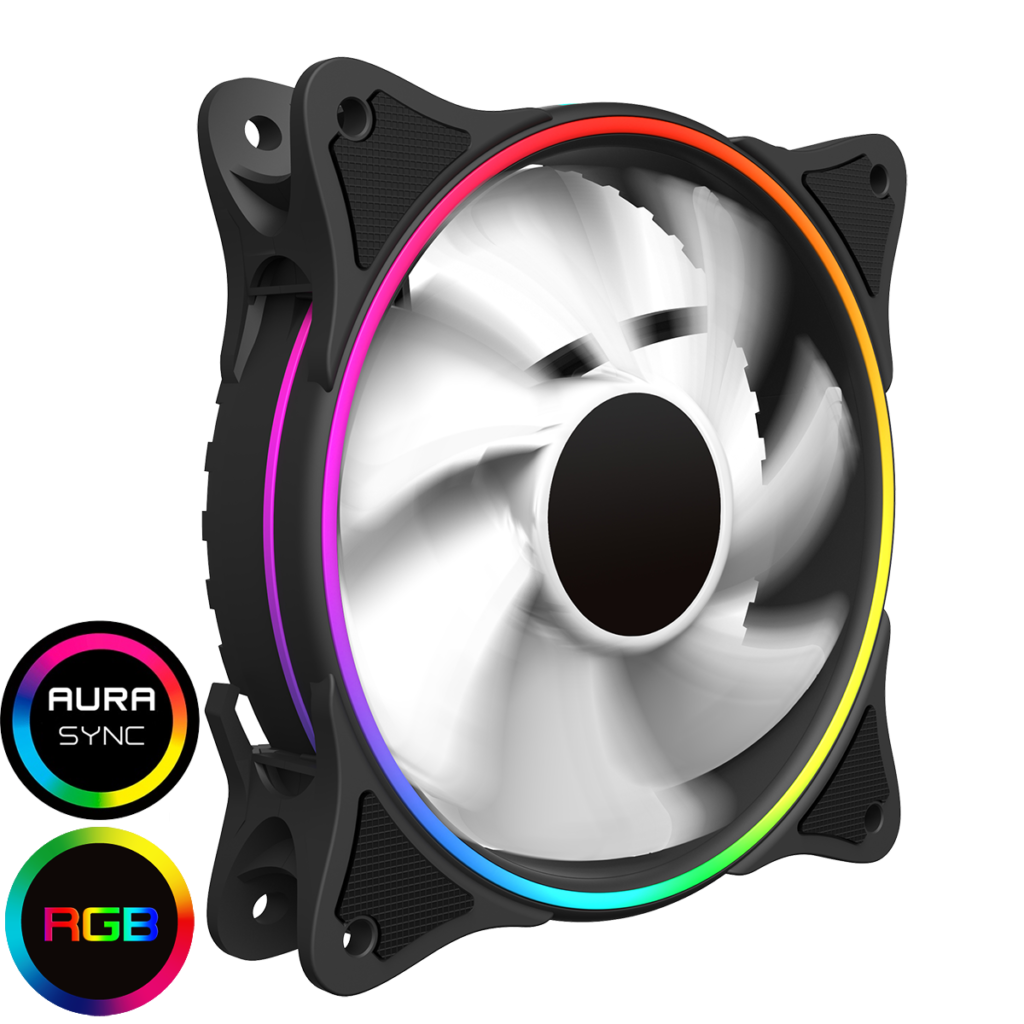 Fan Gamemax 120 Rainbow QI ARGB - DINOBYTE
