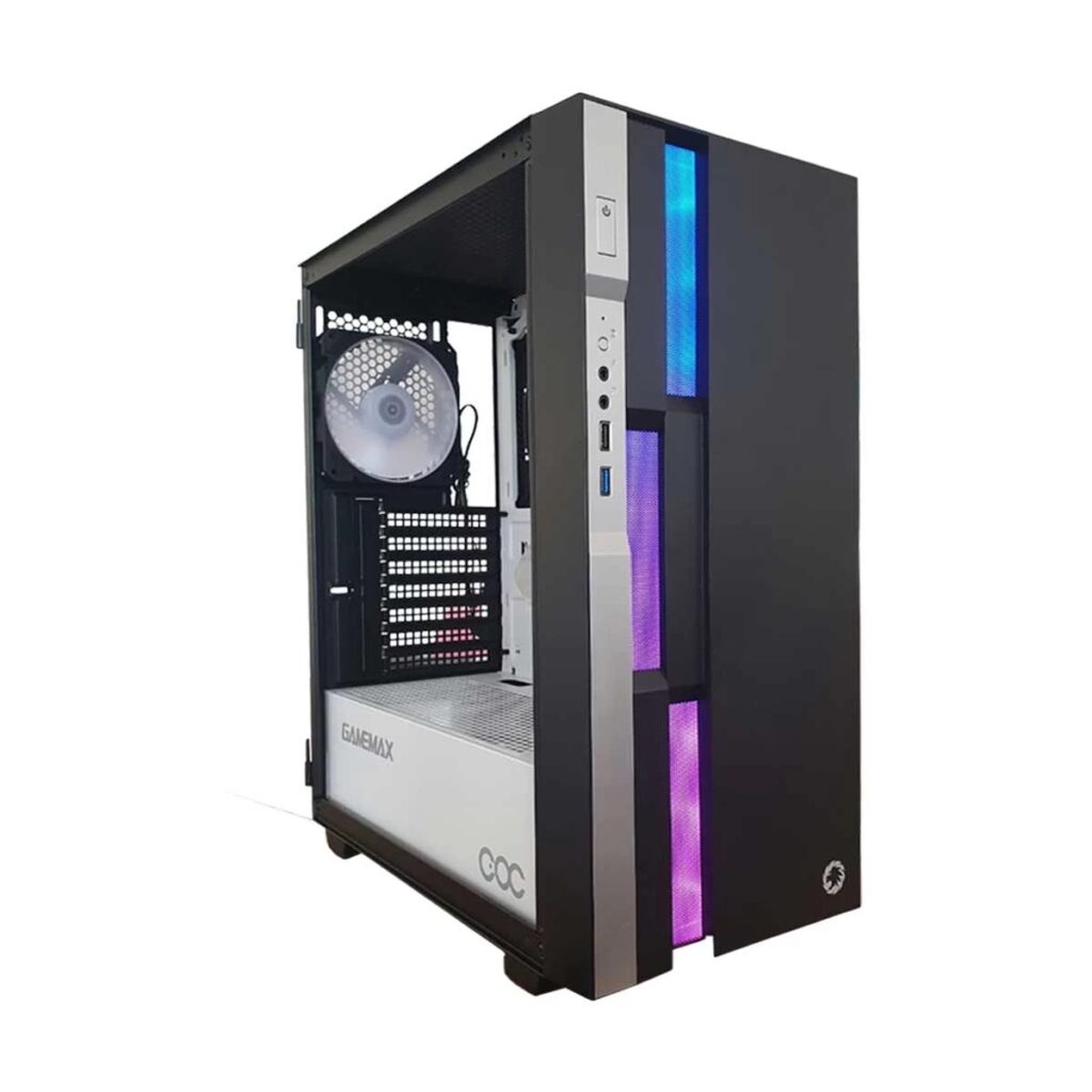 Gabinete Gamemax Brufen C3 BW fx2 RGB - DINOBYTE