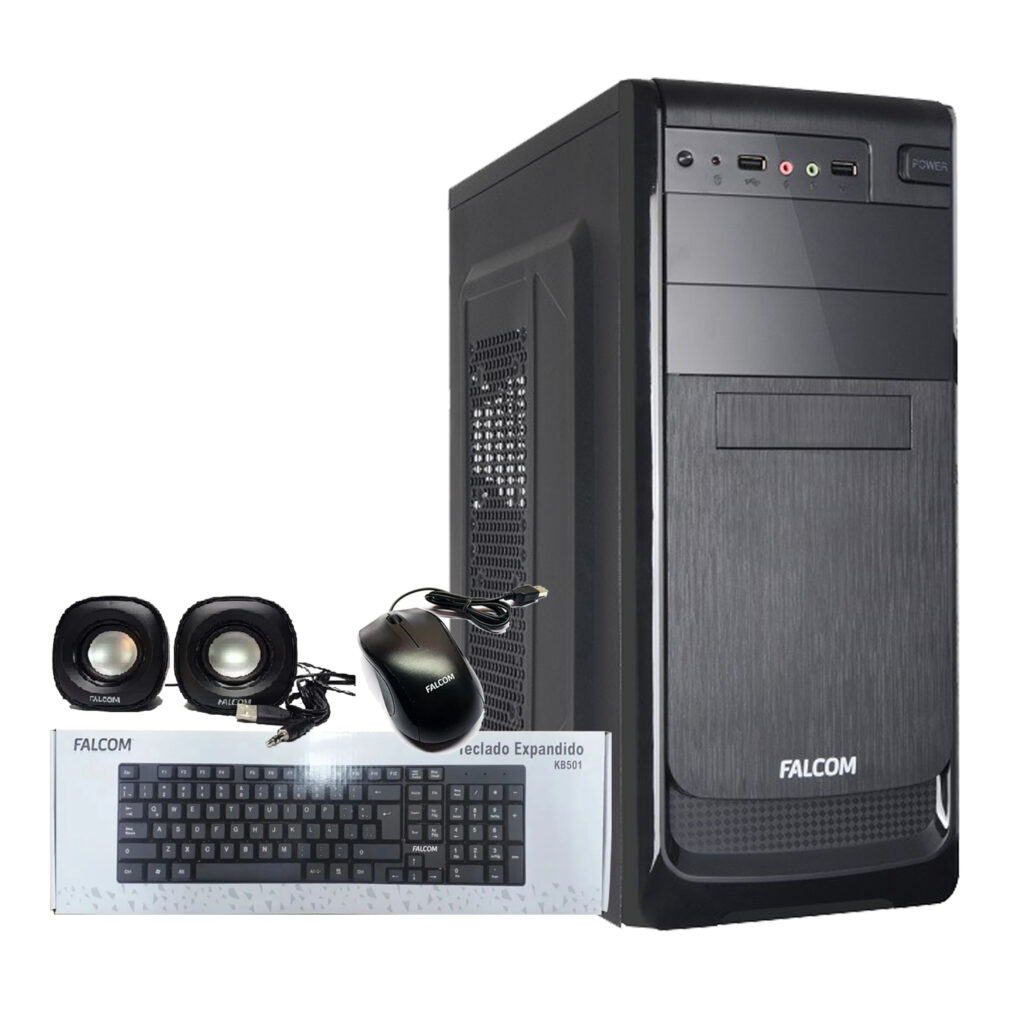 Gabinete Kit Falcom CM-6816 +Fuente 500W Tec+Mou - DINOBYTE