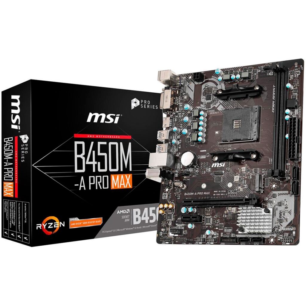 Motherboard AM4 Msi AM4 B450M-A Pro Max D4 - DINOBYTE