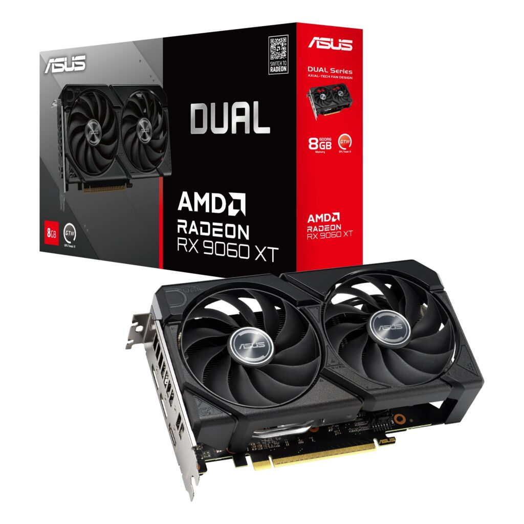 Video Radeon Asus Dual RX 9060XT 8GB D6 - DINOBYTE